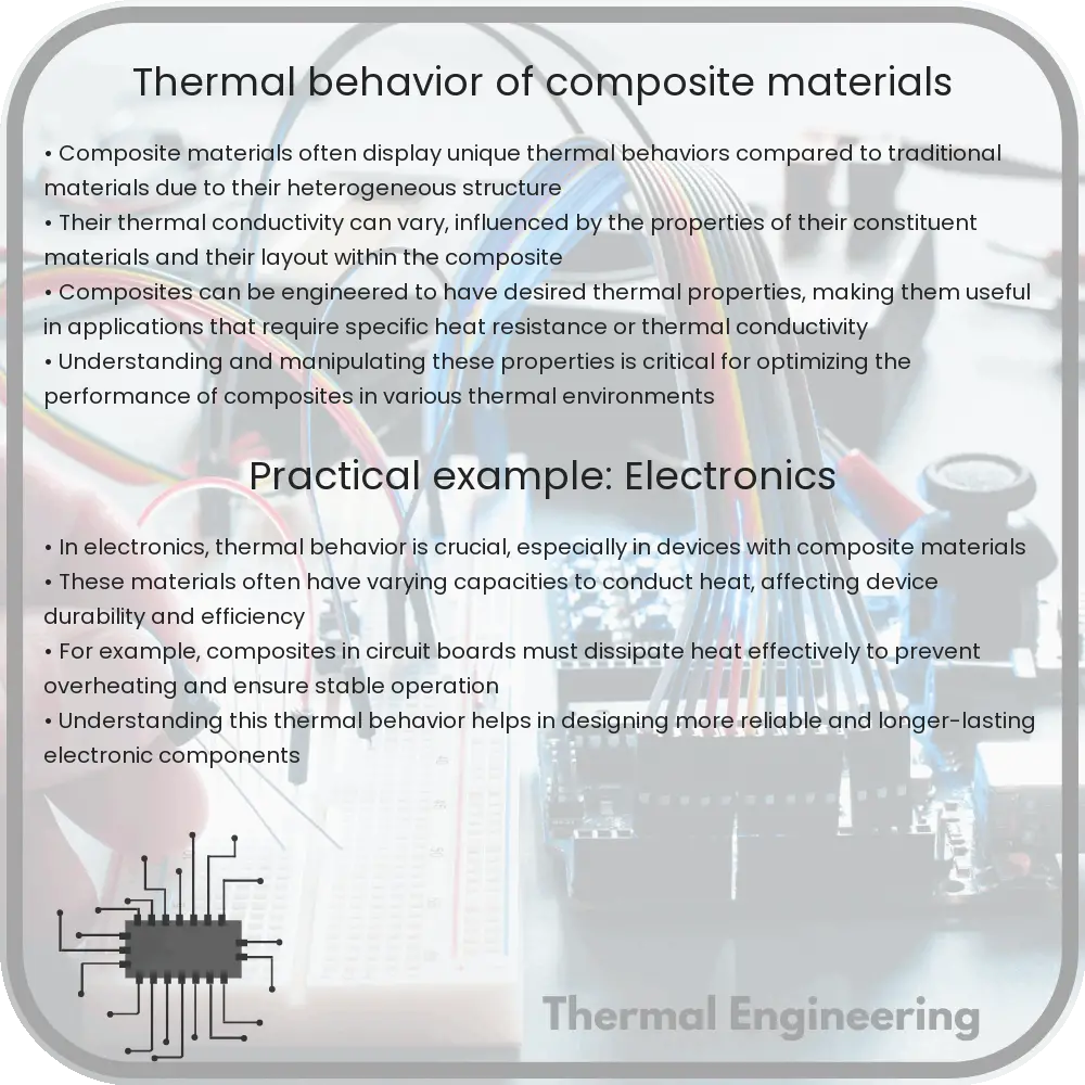 Thermal behavior of composite materials