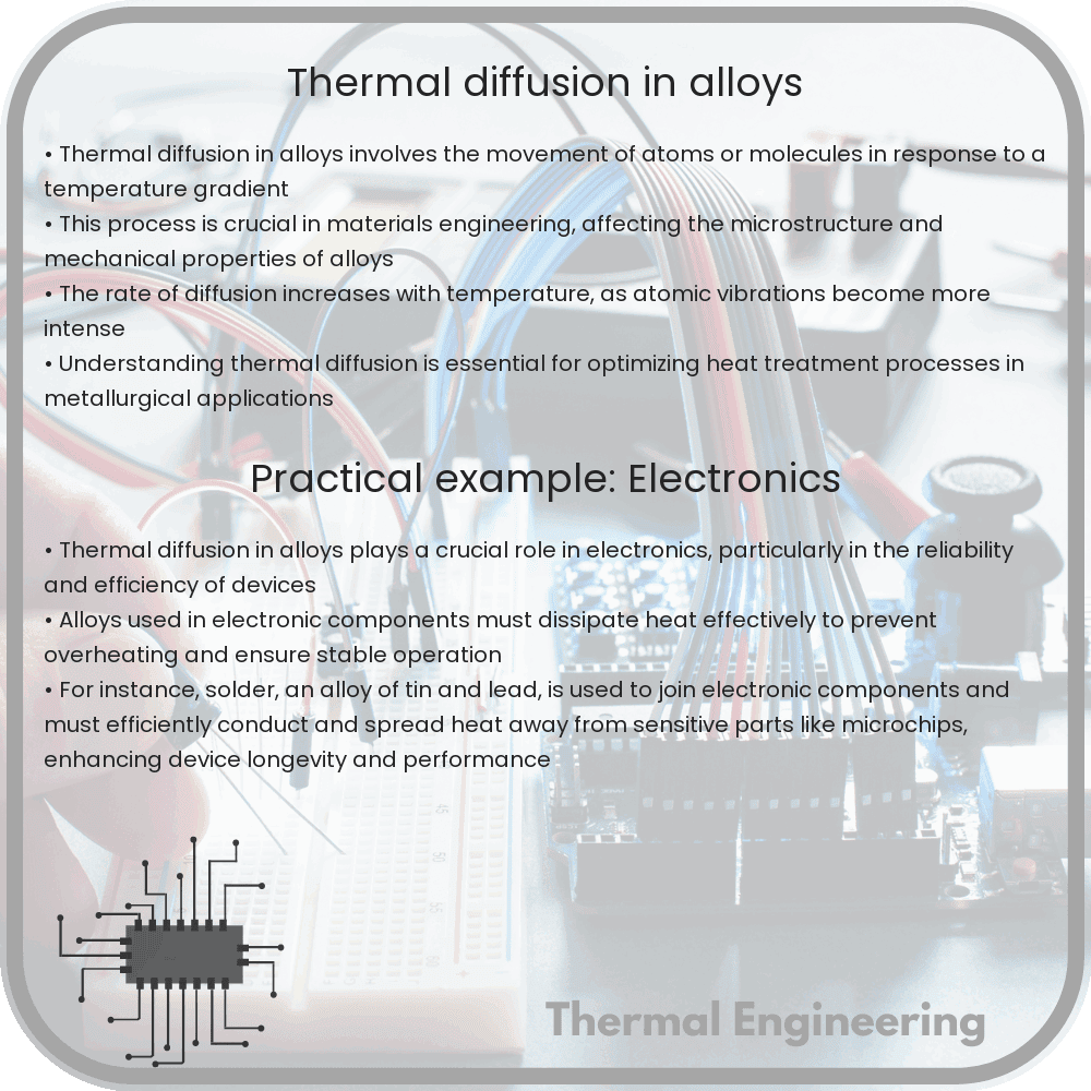 Thermal diffusion in alloys
