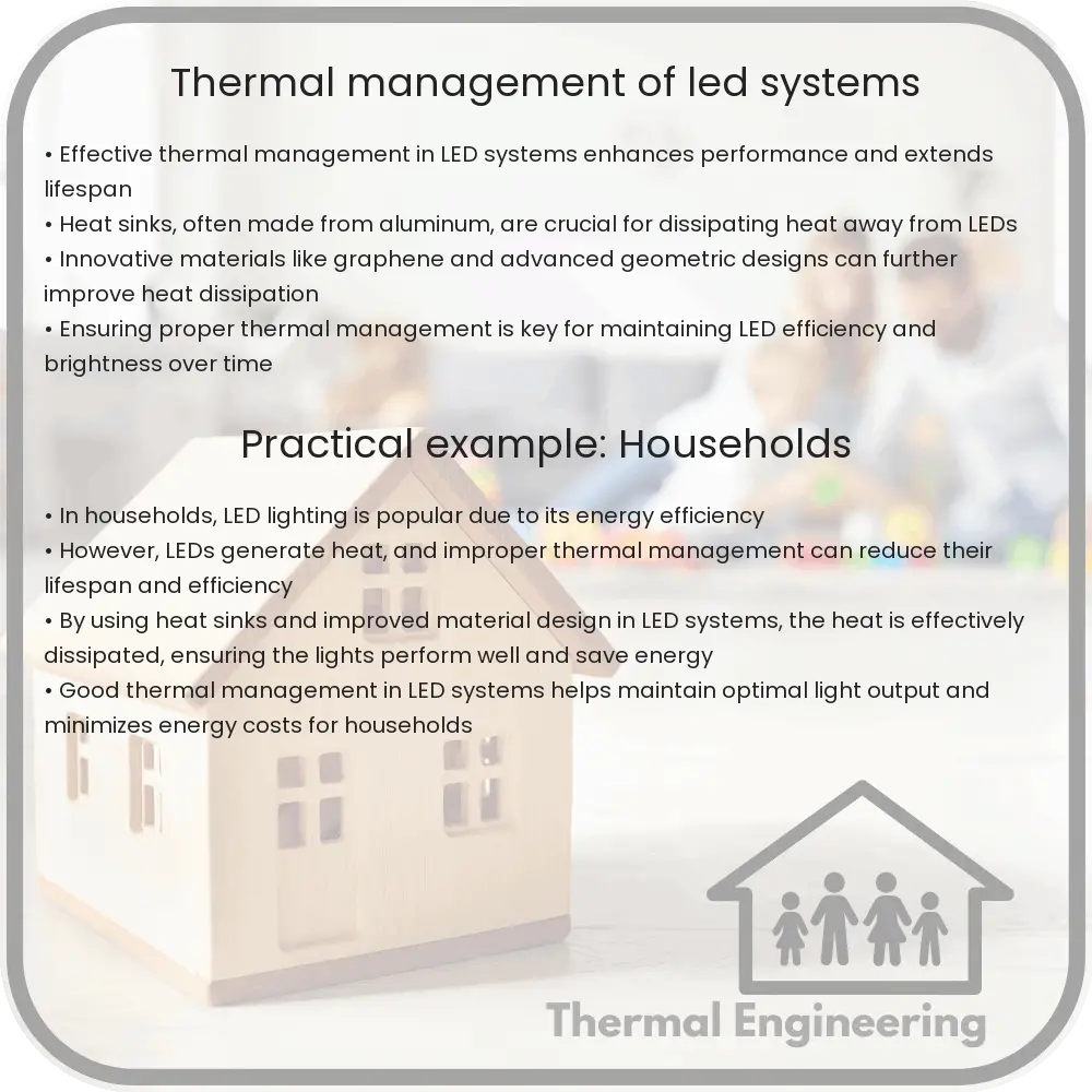Thermal management of LED systems