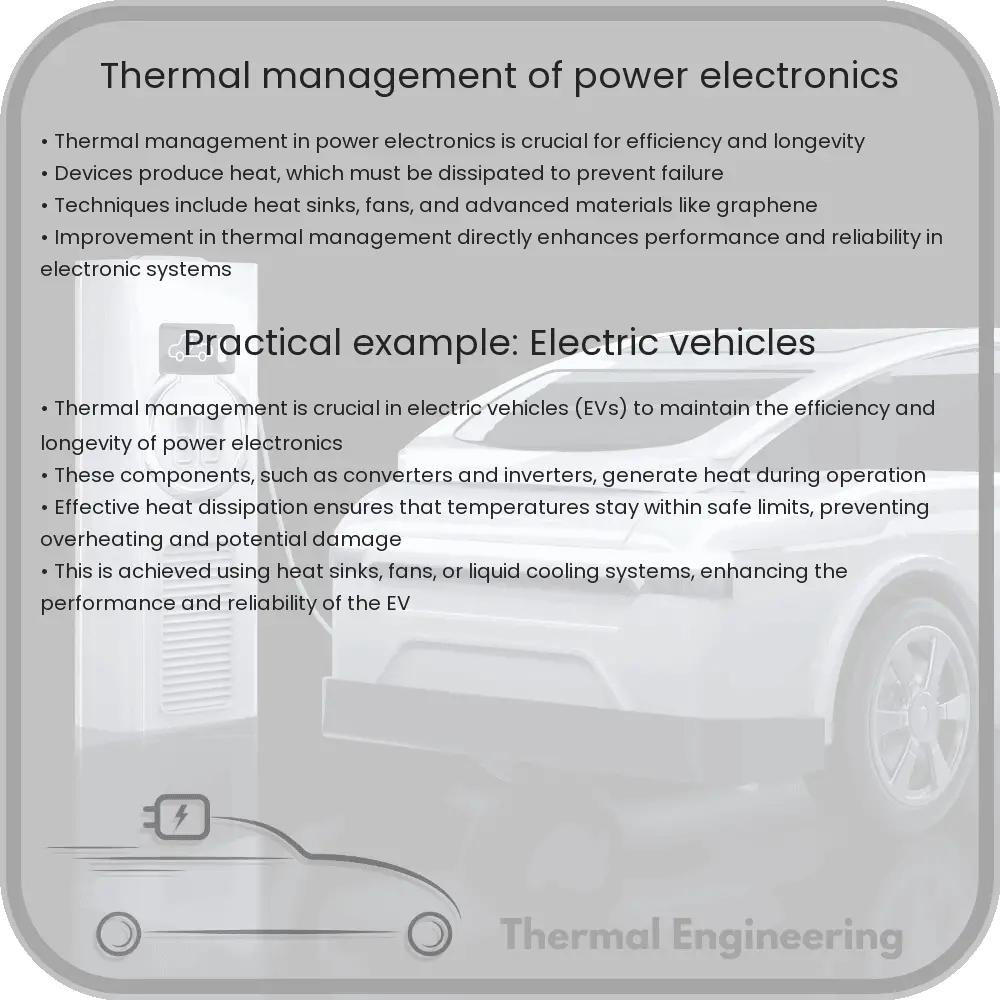 Thermal management of power electronics