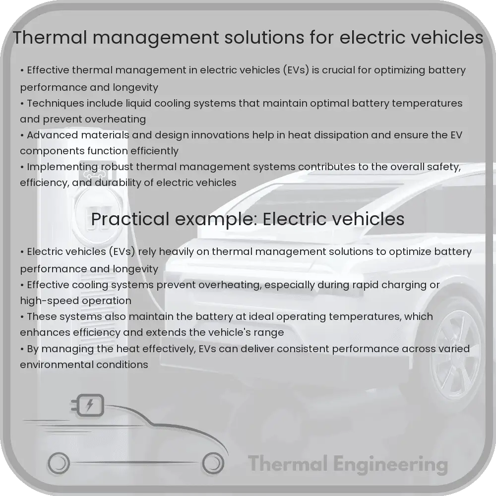 Thermal management solutions for electric vehicles Thermal management solutions for electric vehicles