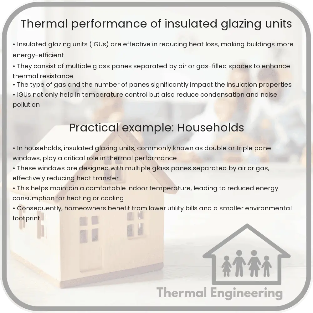 Thermal performance of insulated glazing units