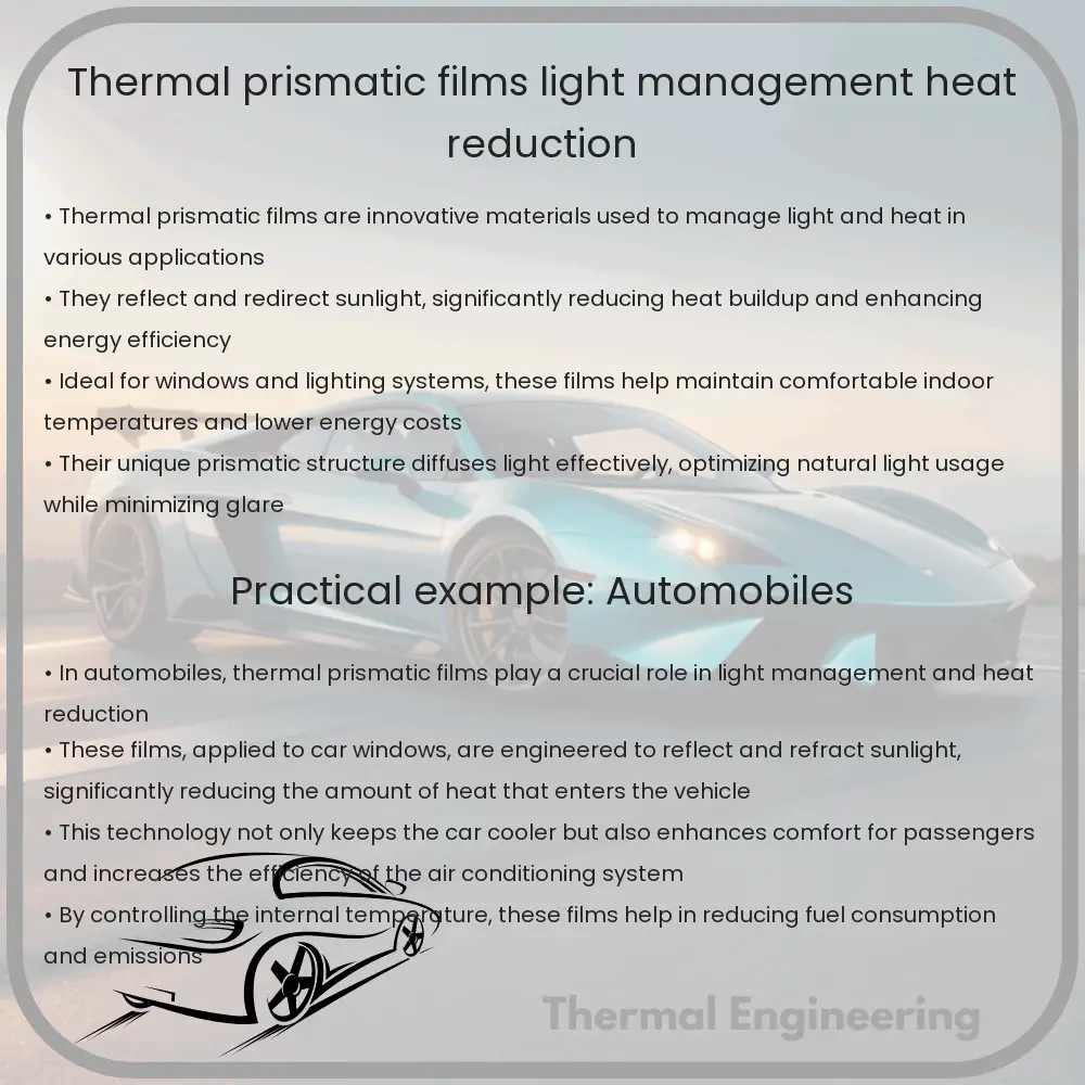 Thermal Prismatic Films | Light Management, Heat Reduction
