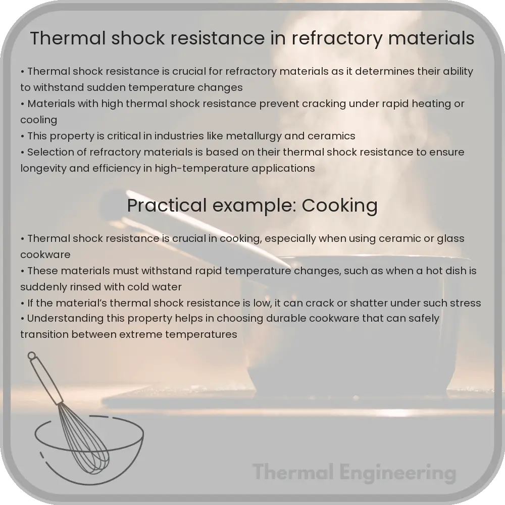Thermal shock resistance in refractory materials