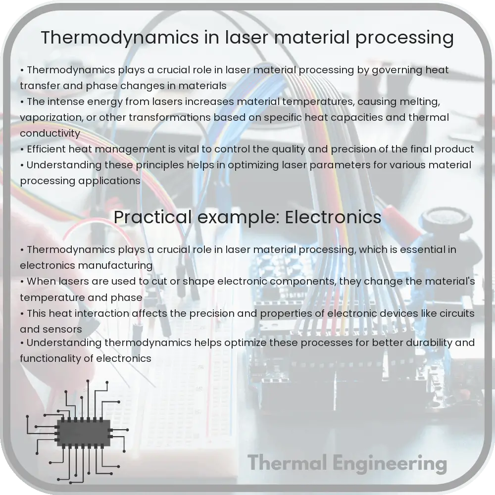 Thermodynamics in laser material processing
