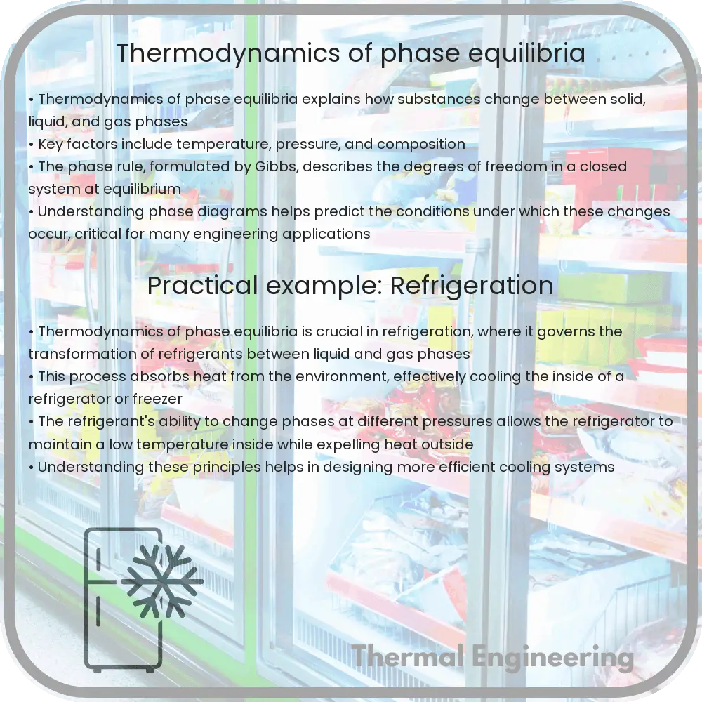 Thermodynamics of phase equilibria Thermodynamics of phase equilibria