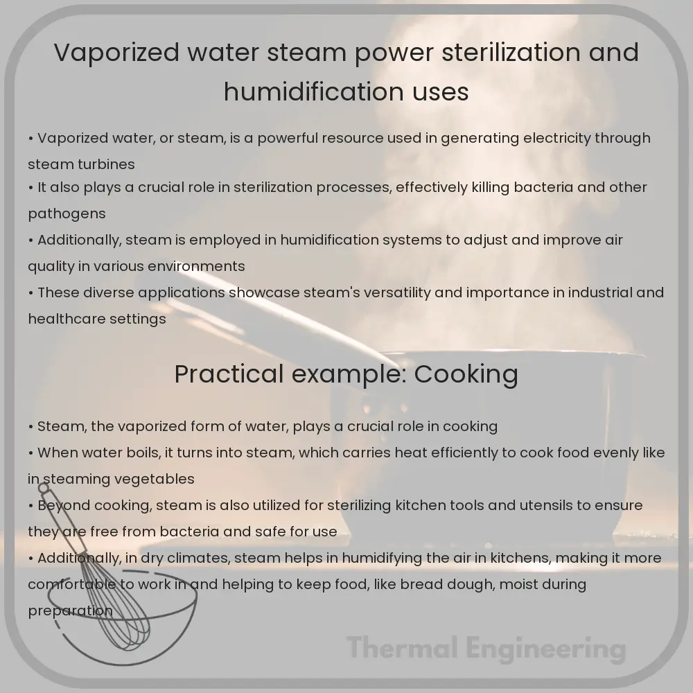 Vaporized Water | Steam Power, Sterilization, and Humidification Uses