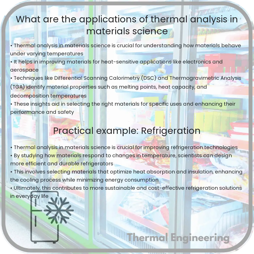 What are the applications of thermal analysis in materials science