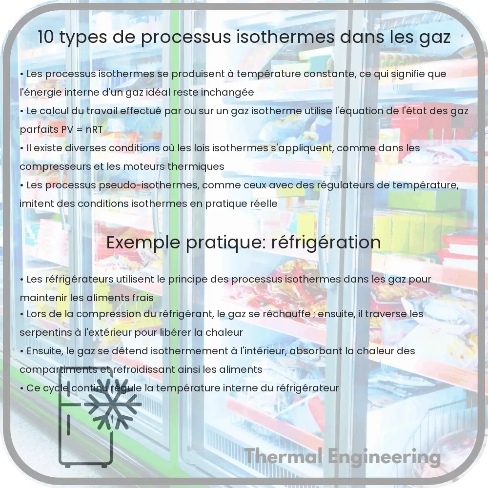10 Types de Processus Isothermes dans les Gaz