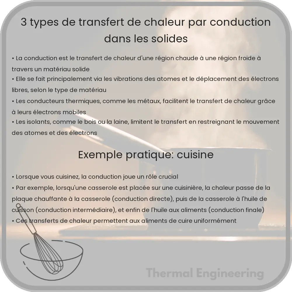 3 Types de Transfert de Chaleur par Conduction dans les Solides