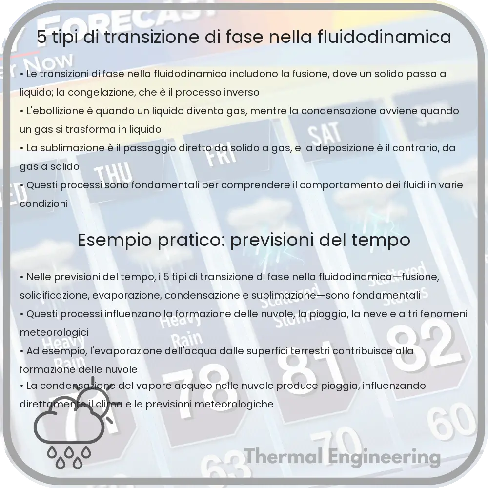 5 Tipi di Transizione di Fase nella Fluidodinamica