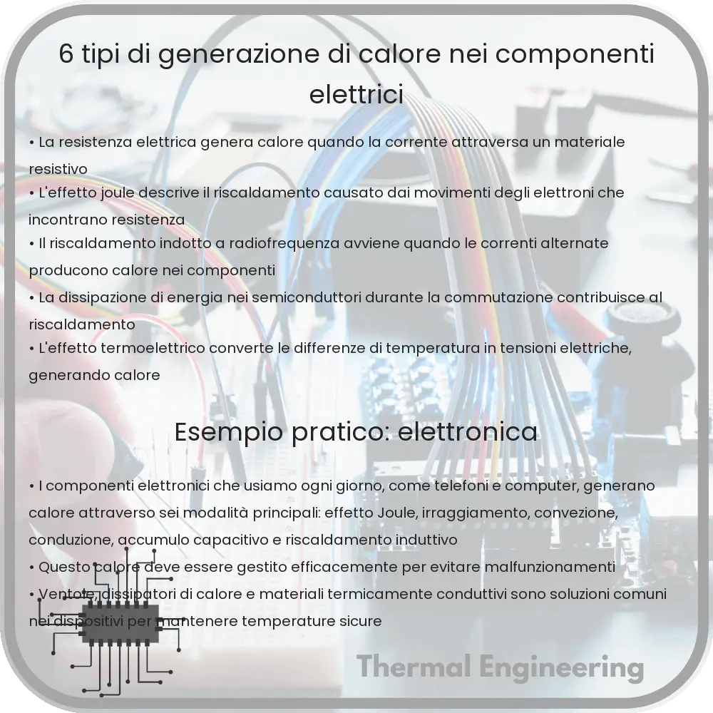 6 Tipi di Generazione di Calore nei Componenti Elettrici