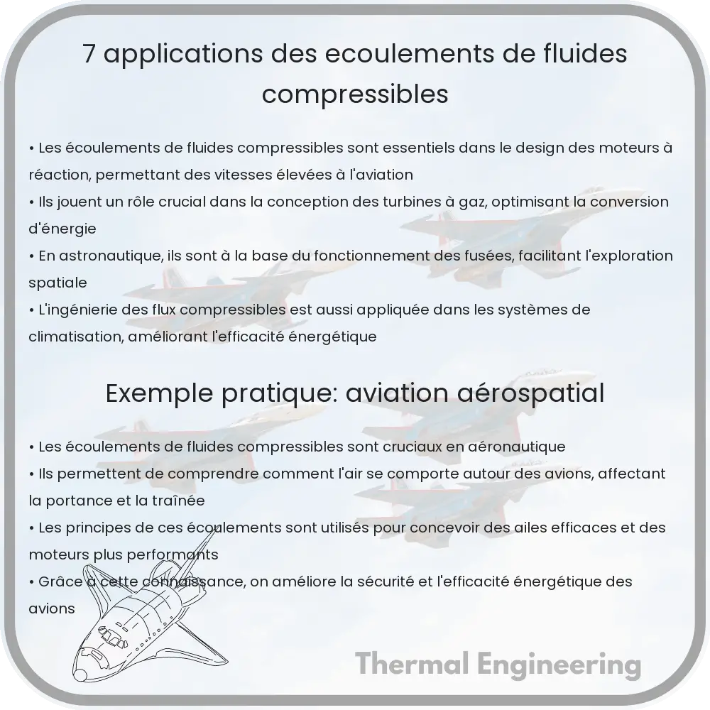 7 Applications des Écoulements de Fluides Compressibles