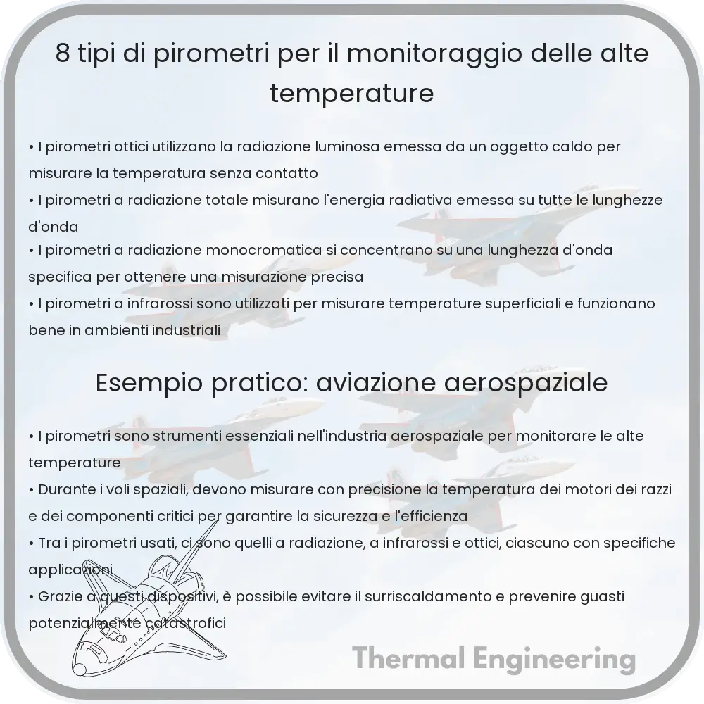 8 Tipi di Pirometri per il Monitoraggio delle Alte Temperature
