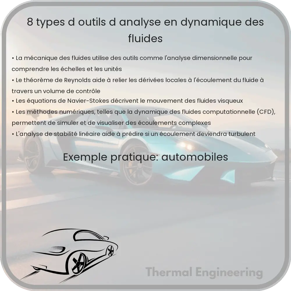 8 types d'outils d'analyse en dynamique des fluides