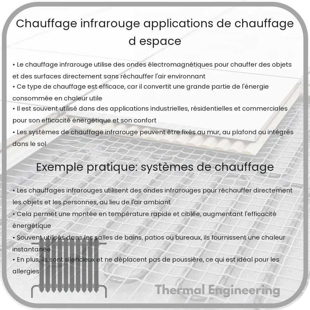 Chauffage Infrarouge : Applications de Chauffage d'Espace