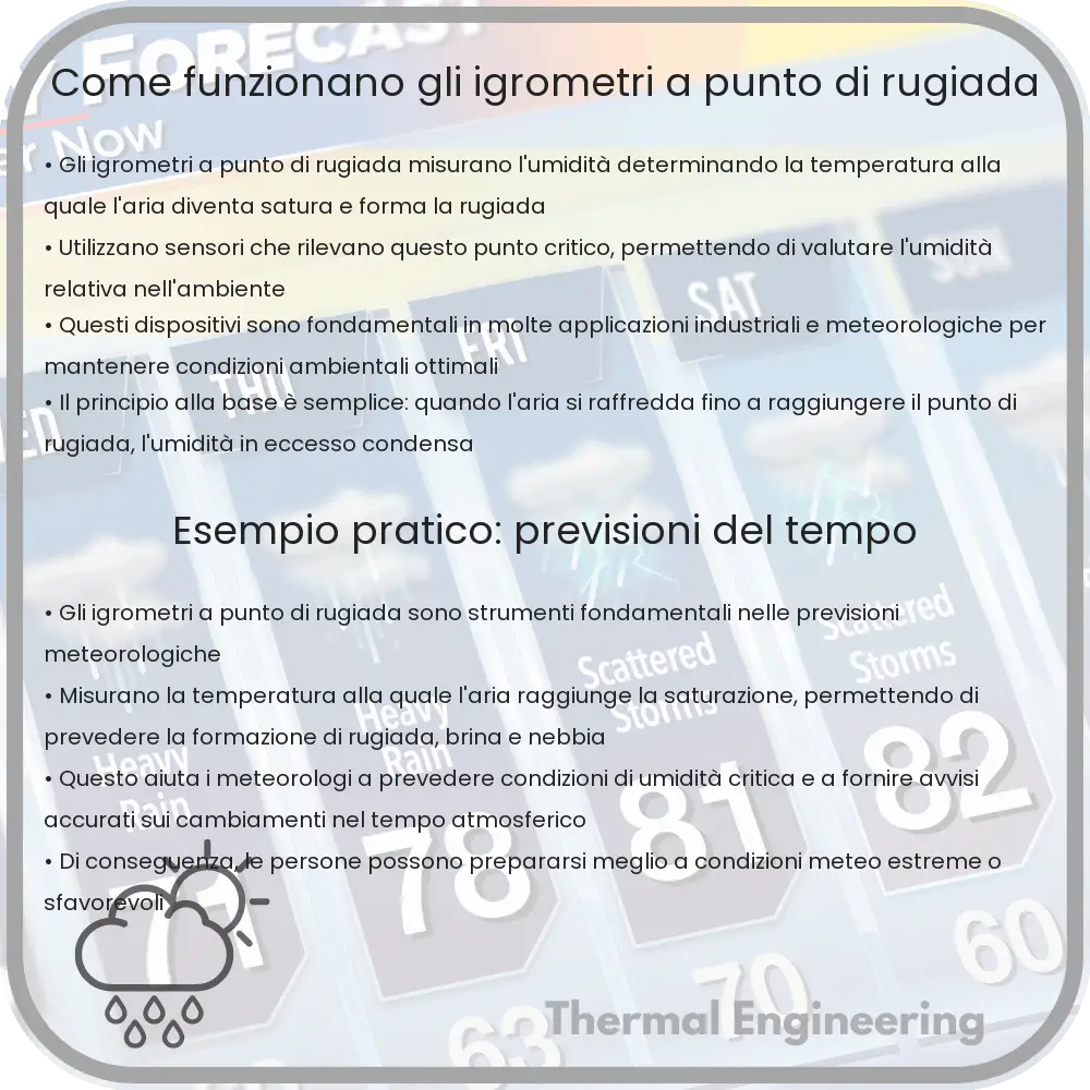 Come Funzionano gli Igrometri a Punto di Rugiada?