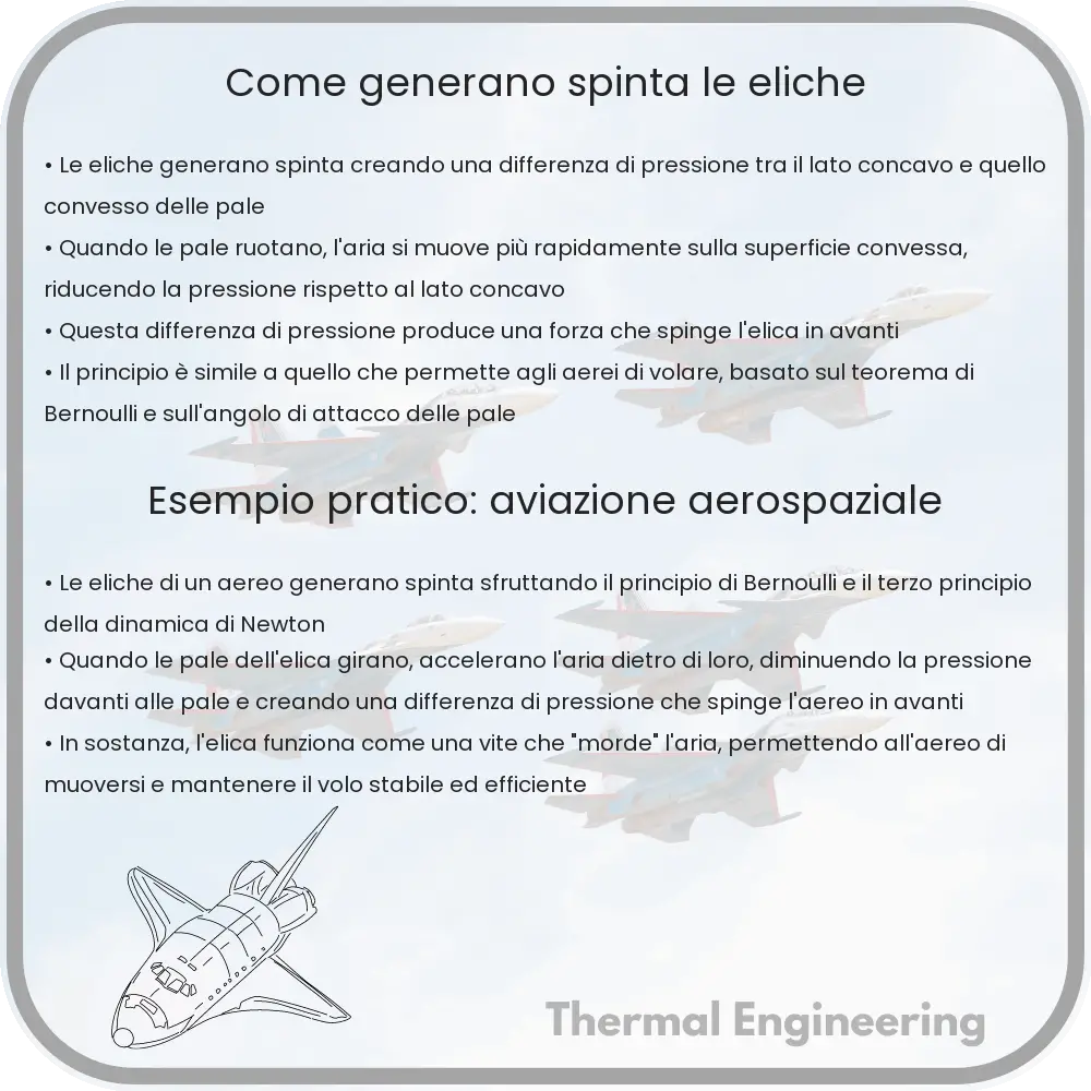 Come Generano Spinta le Eliche?