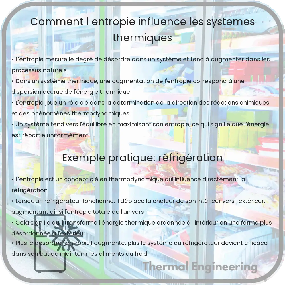 Comment l'entropie influence les systèmes thermiques