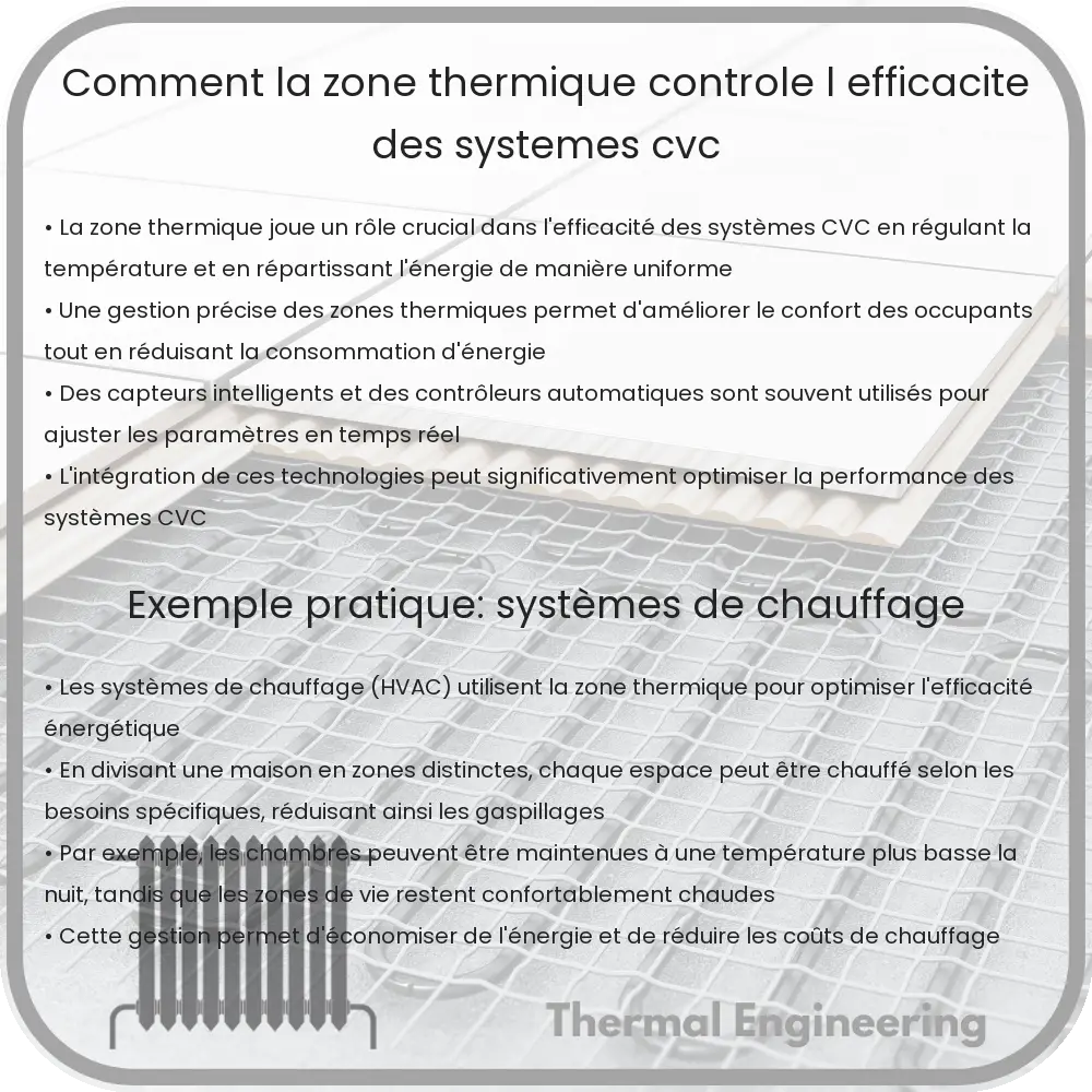 Comment la zone thermique contrôle l'efficacité des systèmes CVC