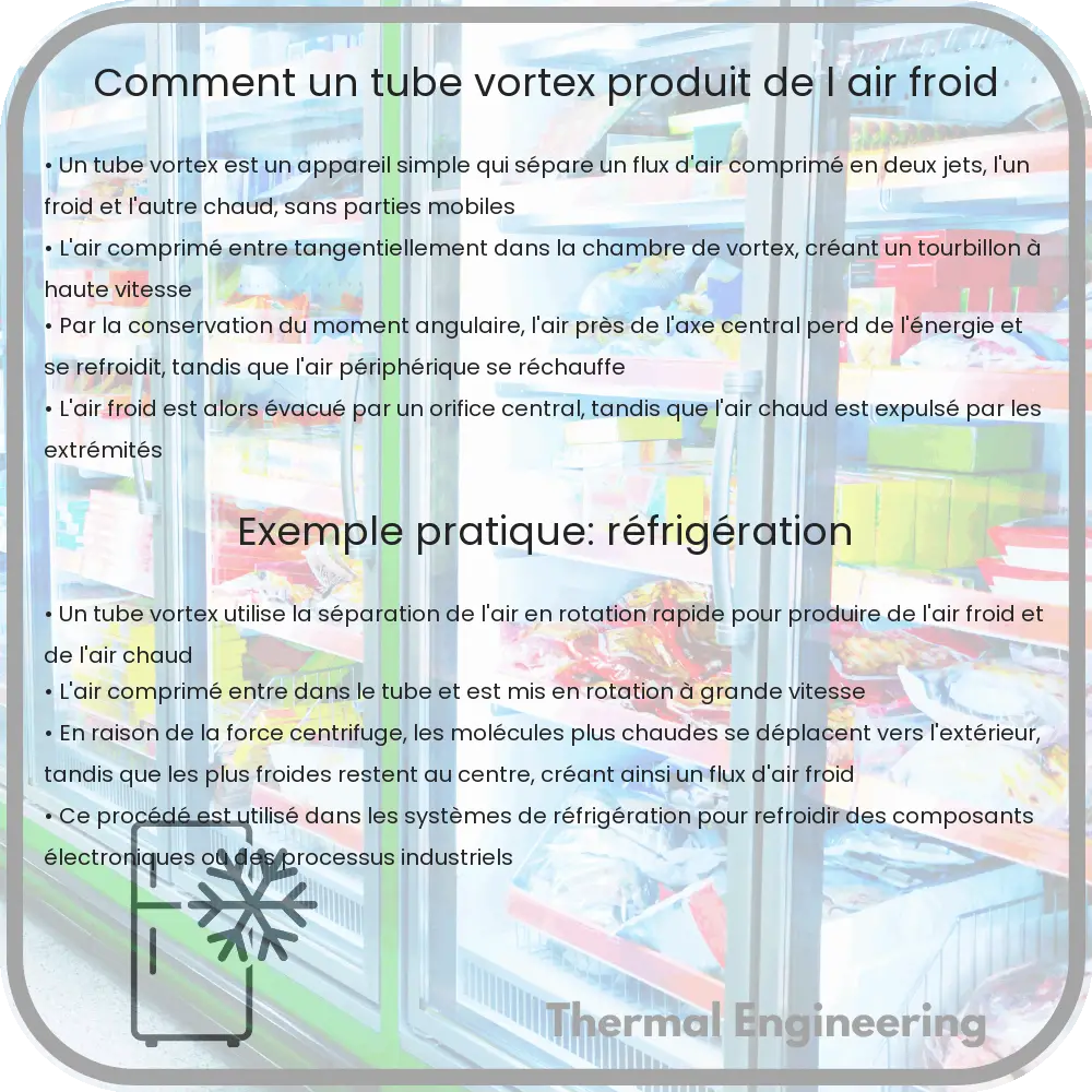 Comment un tube vortex produit de l'air froid