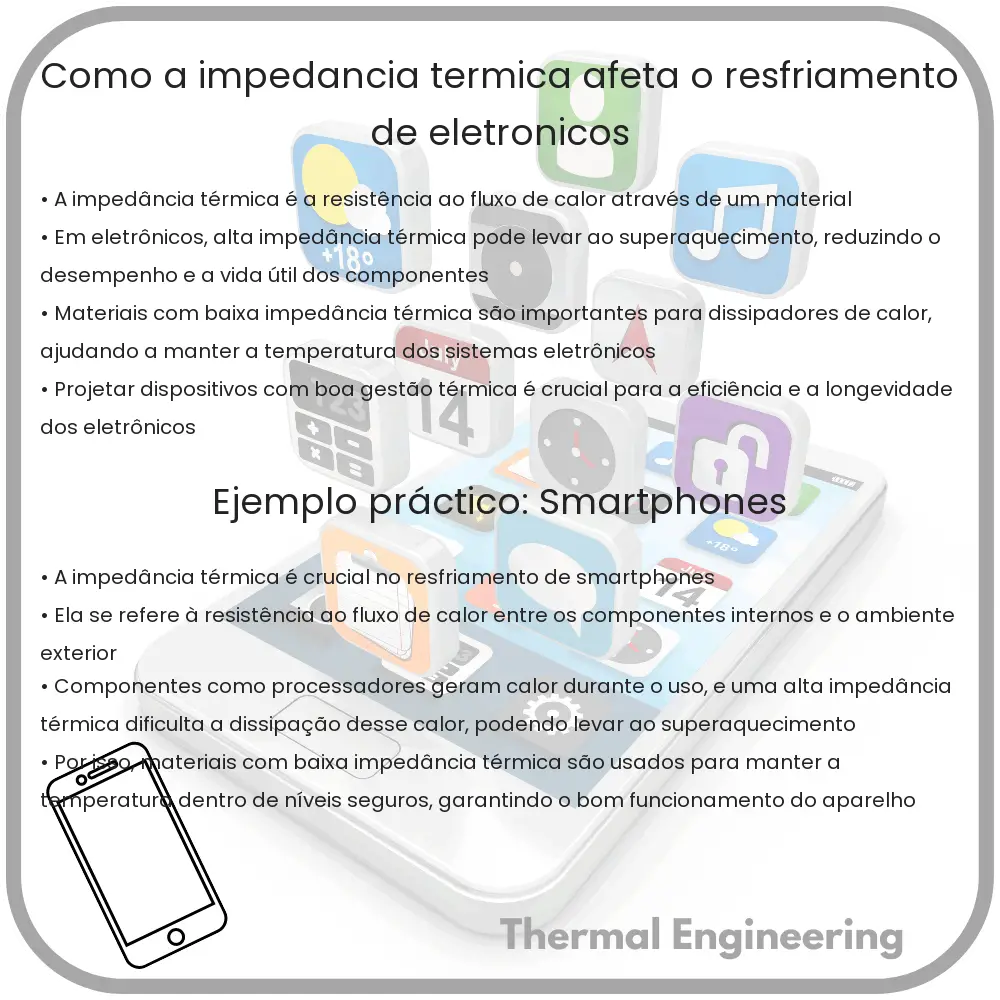 Como a impedância térmica afeta o resfriamento de eletrônicos