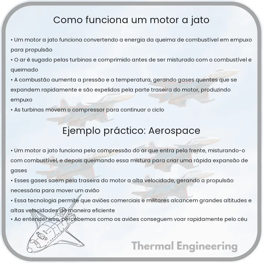 Como funciona um motor a jato