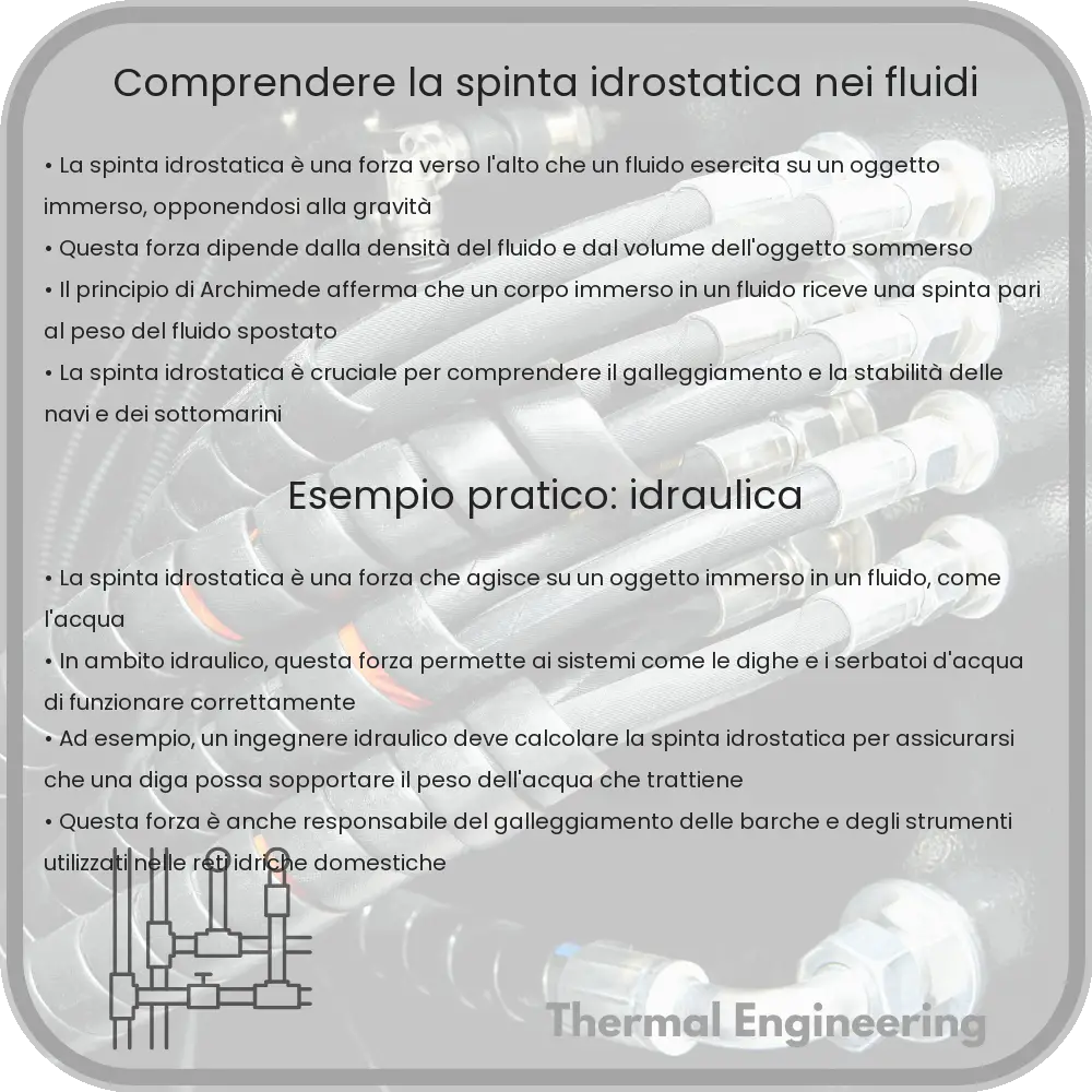 Comprendere la Spinta Idrostatica nei Fluidi