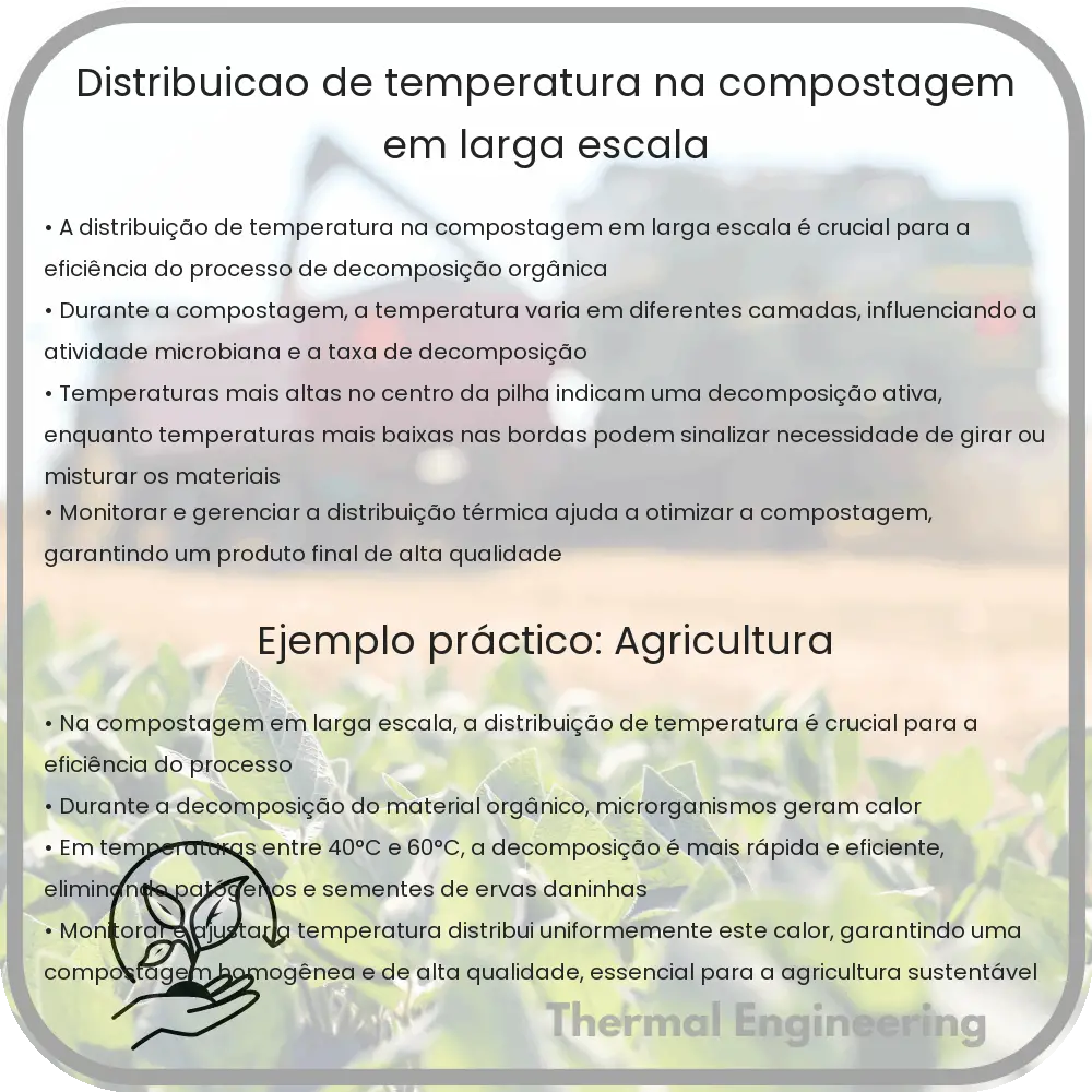 Distribuição de Temperatura na Compostagem em Larga Escala