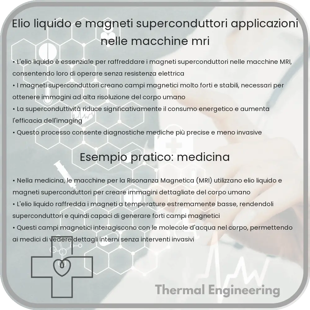Elio Liquido e Magneti Superconduttori: Applicazioni nelle Macchine MRI