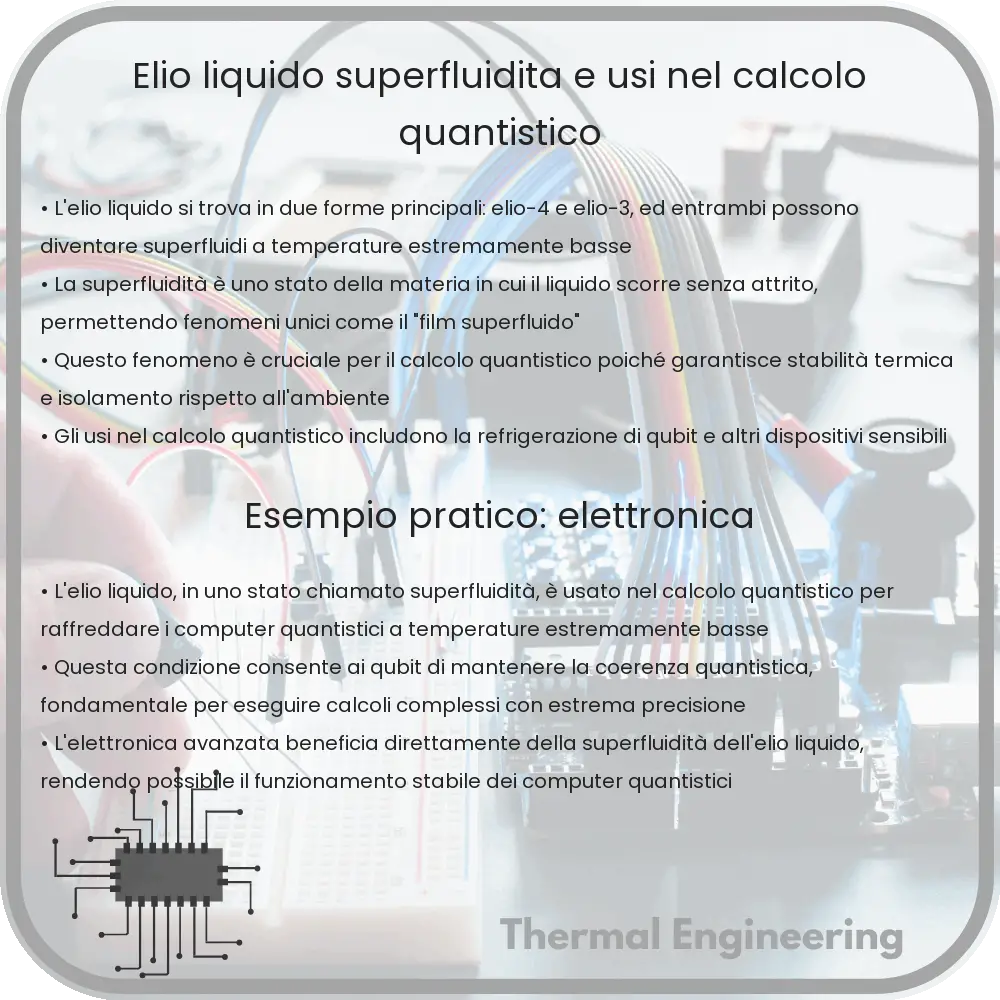 Elio Liquido | Superfluidità e Usi nel Calcolo Quantistico