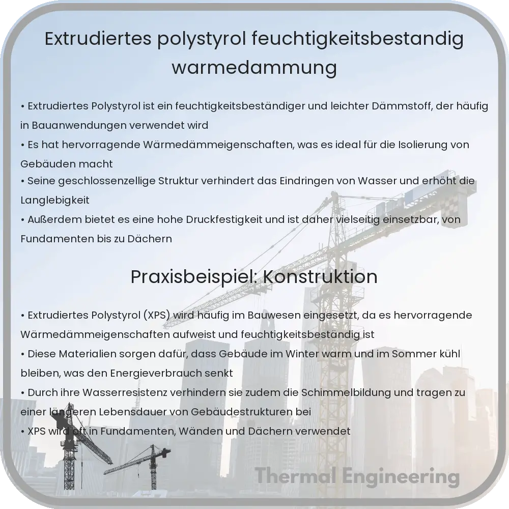 Extrudiertes Polystyrol | Feuchtigkeitsbeständig, Wärmedämmung