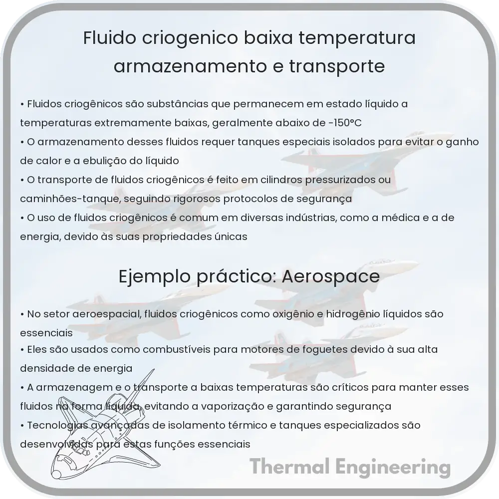 Fluido Criogênico | Baixa Temperatura, Armazenamento e Transporte