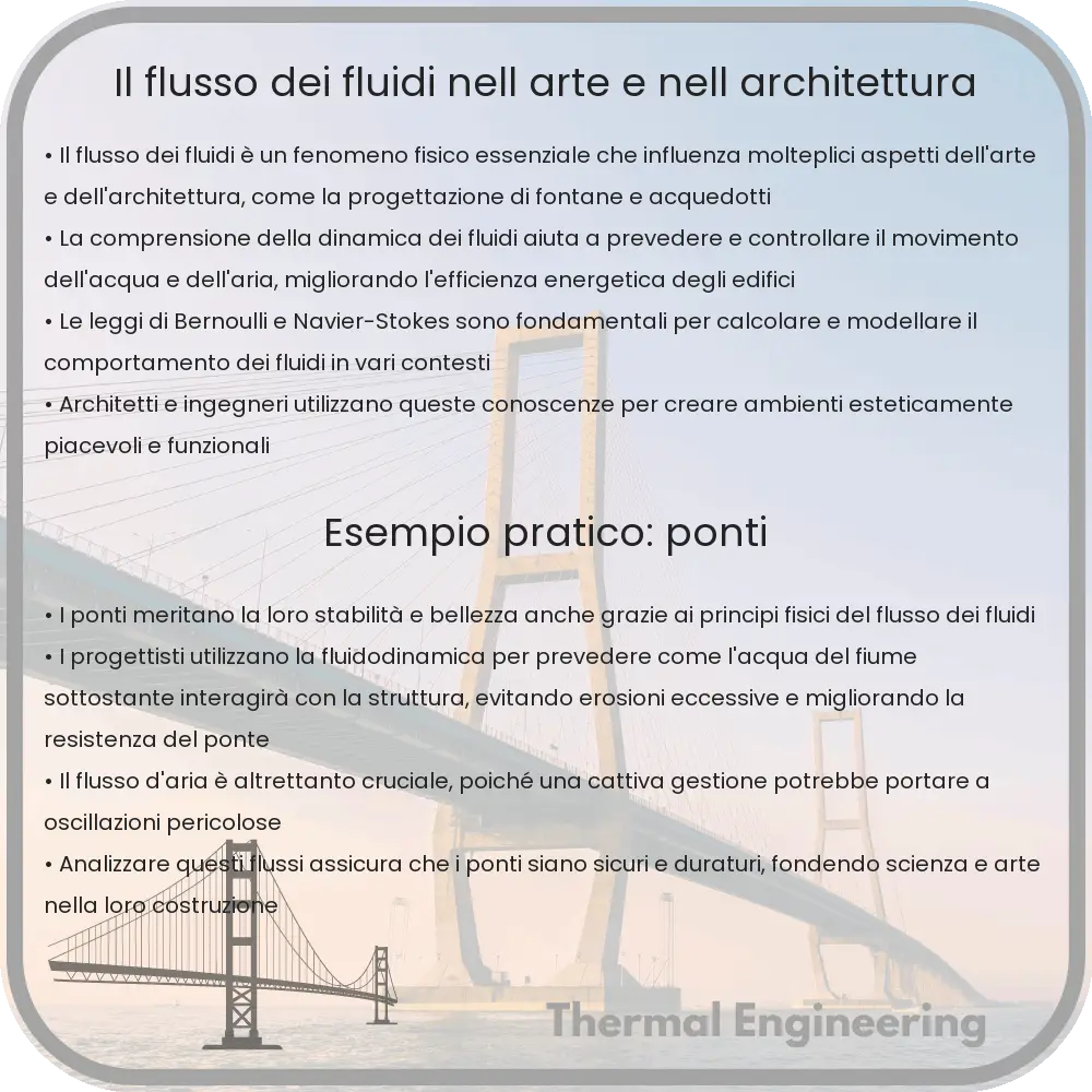 Il flusso dei fluidi nell'arte e nell'architettura