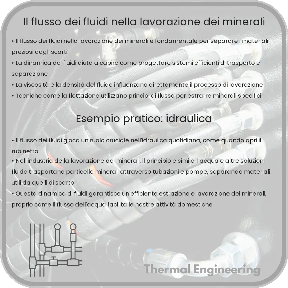 Il flusso dei fluidi nella lavorazione dei minerali