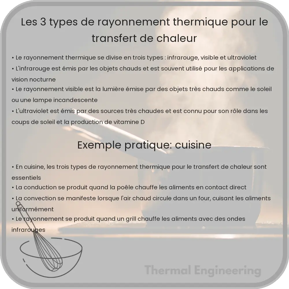 Les 3 Types de Rayonnement Thermique pour le Transfert de Chaleur