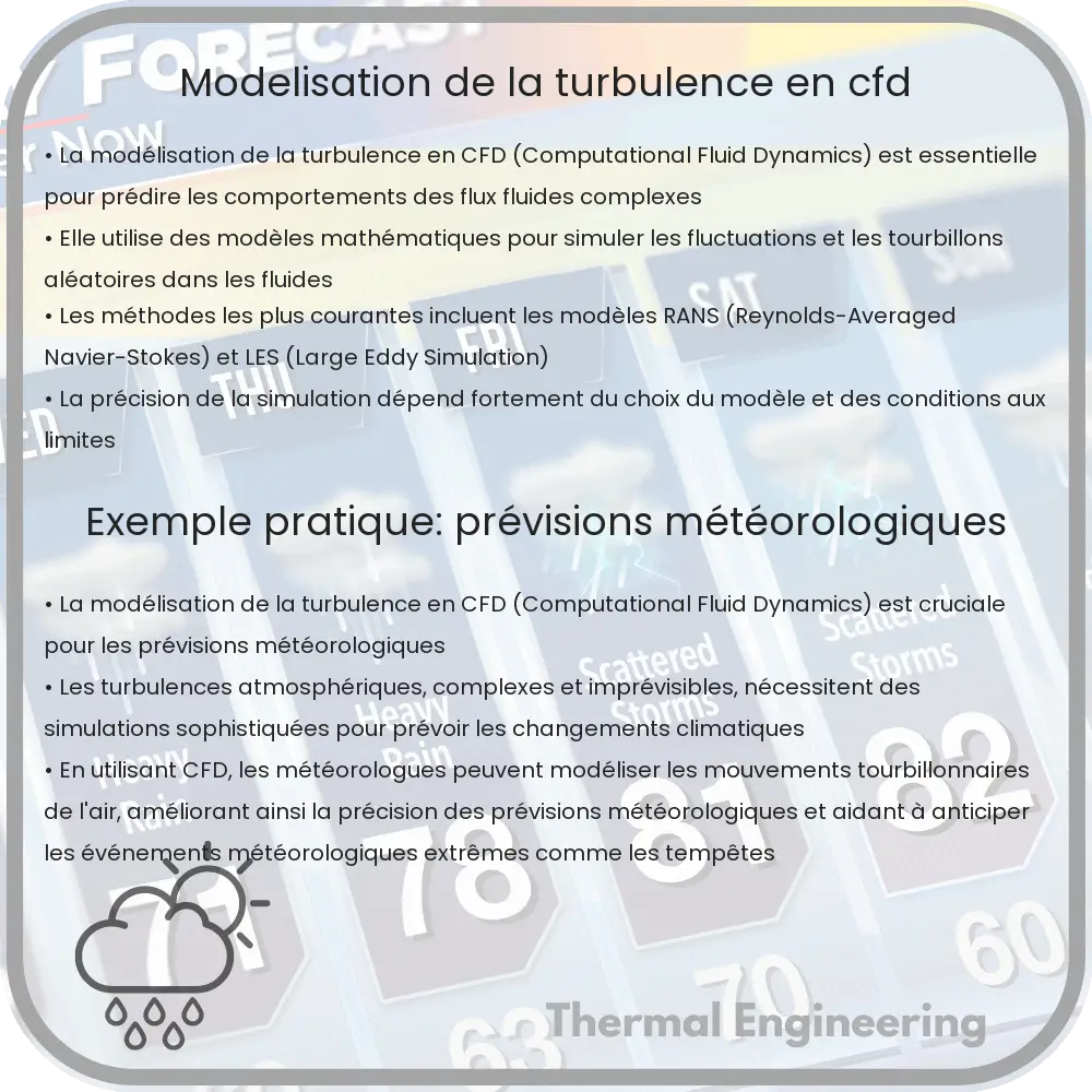 Modélisation de la turbulence en CFD