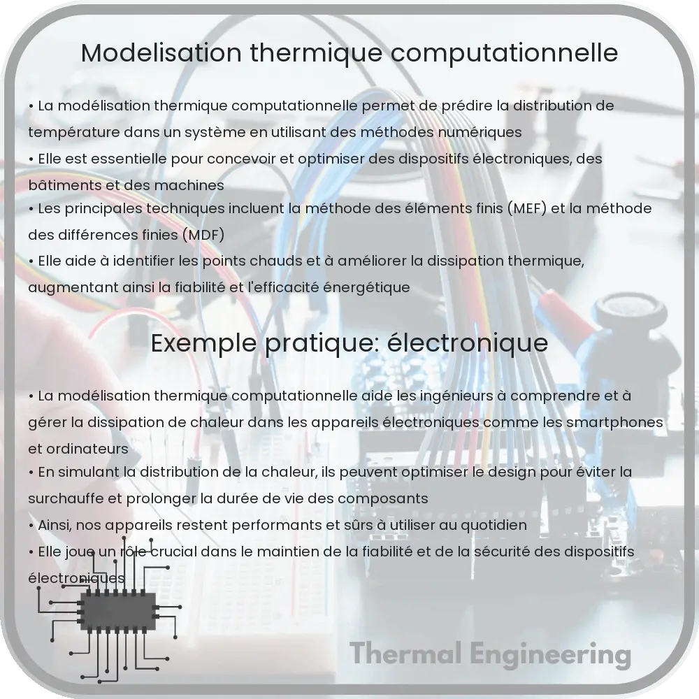 Modélisation thermique computationnelle