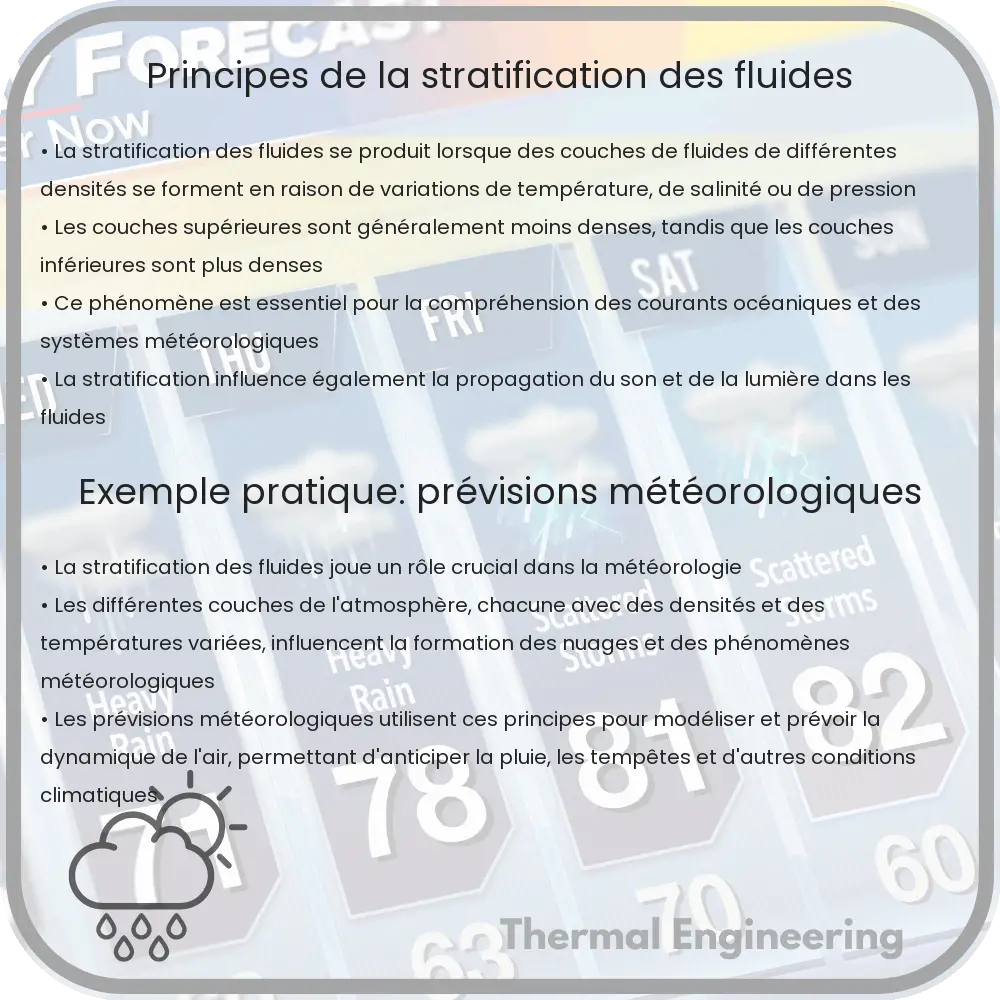 Principes de la Stratification des Fluides