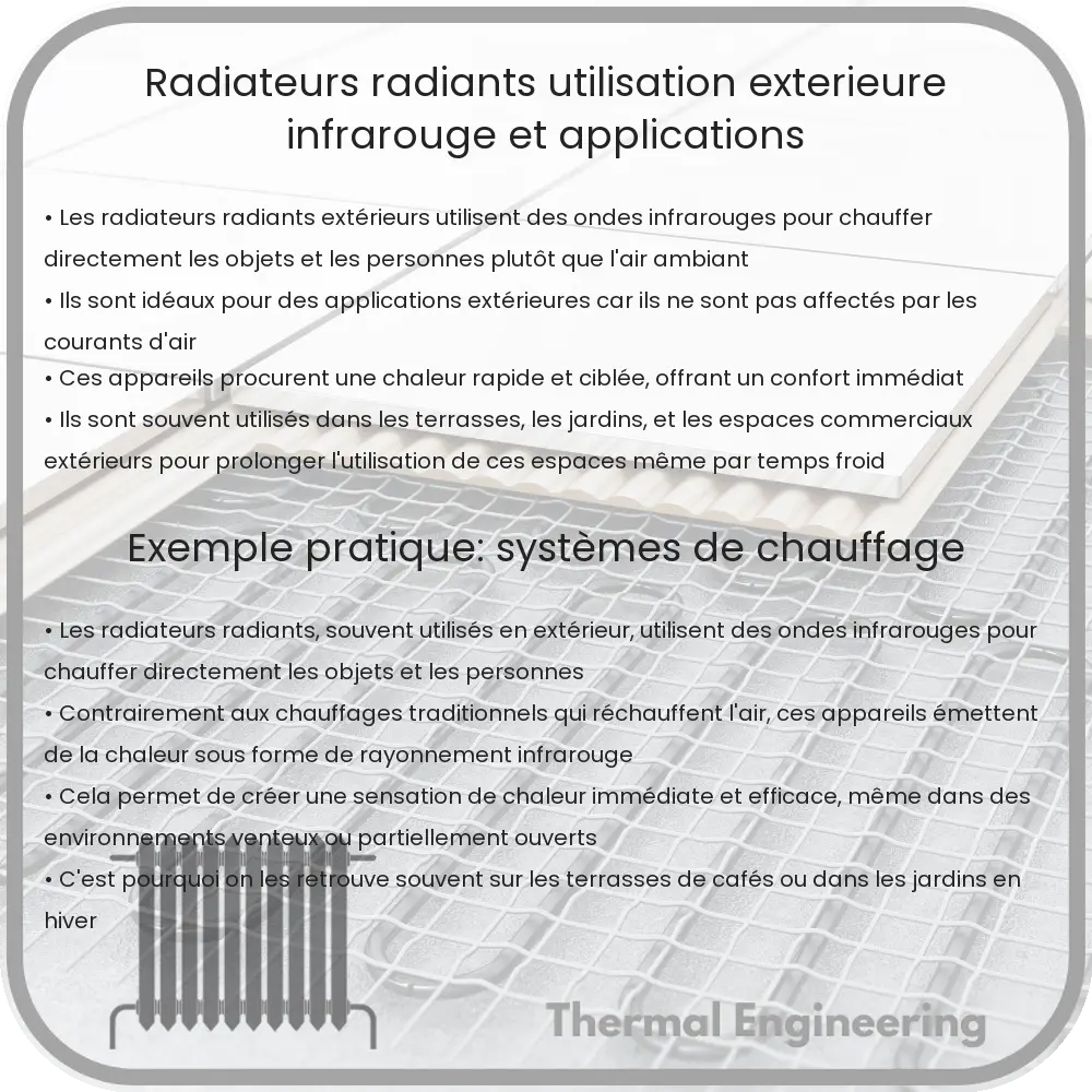 Radiateurs Radiants : Utilisation Extérieure, Infrarouge et Applications