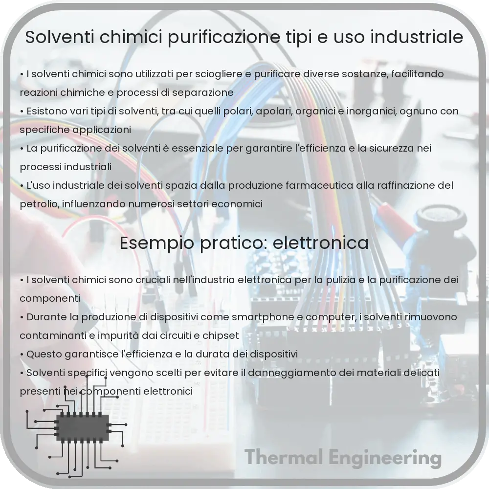 Solventi Chimici: Purificazione, Tipi e Uso Industriale