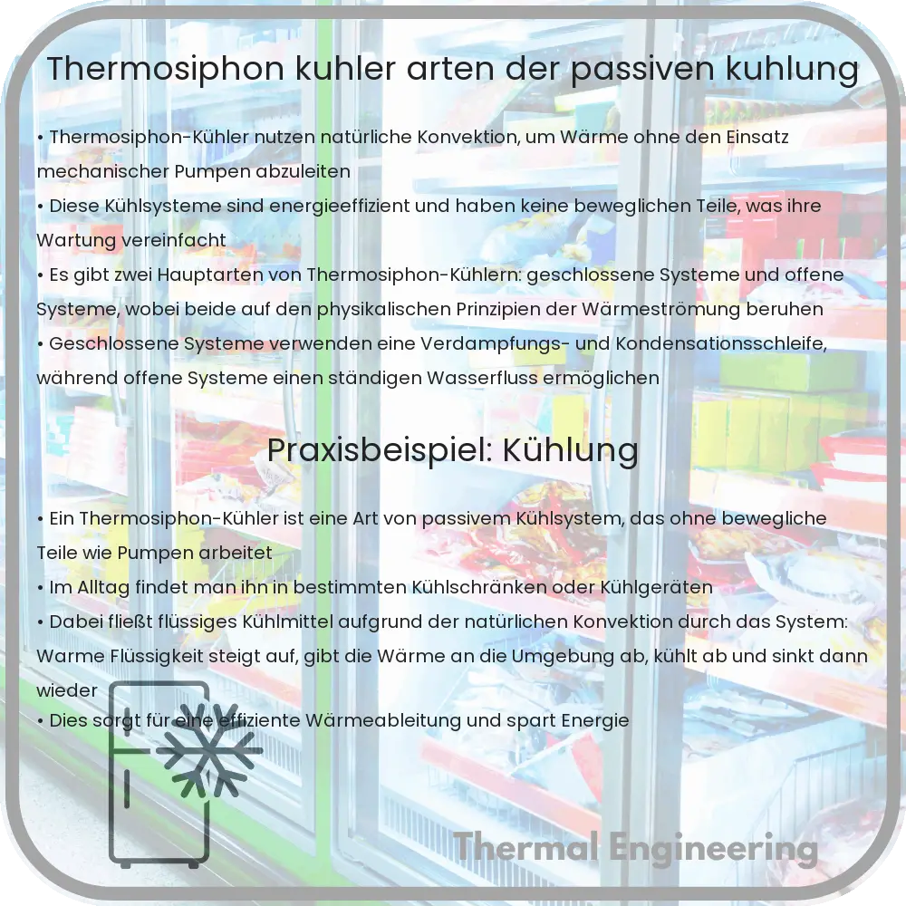 Thermosiphon-Kühler: Arten der passiven Kühlung