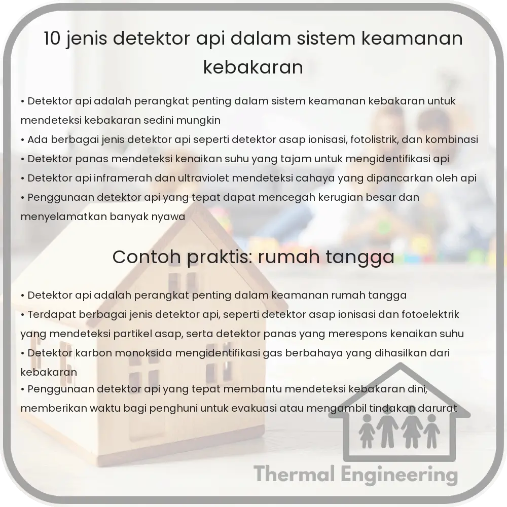10 Jenis Detektor Api dalam Sistem Keamanan Kebakaran