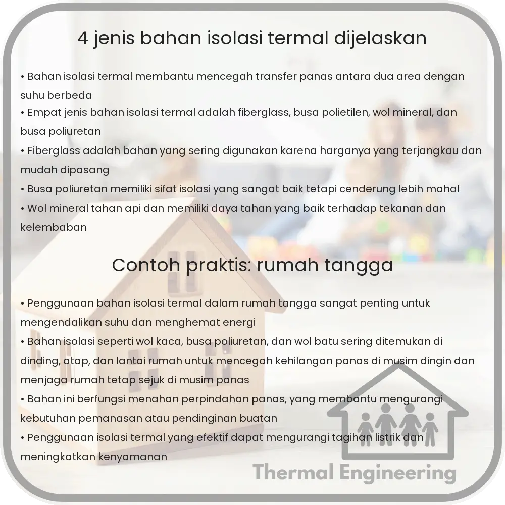 4 Jenis Bahan Isolasi Termal Dijelaskan 4 Jenis Bahan Isolasi Termal Dijelaskan
