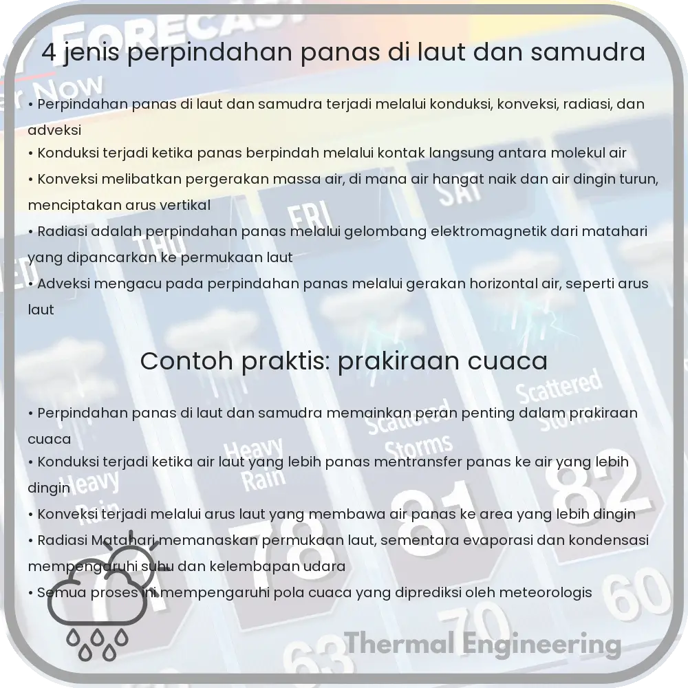 4 Jenis Perpindahan Panas di Laut dan Samudra
