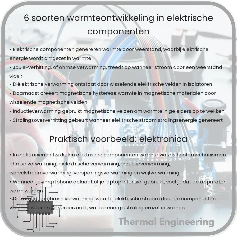6 Soorten Warmteontwikkeling in Elektrische Componenten