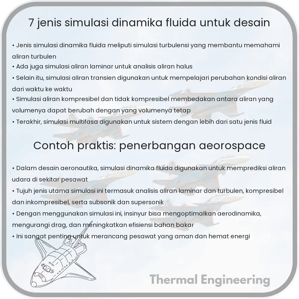 7 Jenis Simulasi Dinamika Fluida untuk Desain