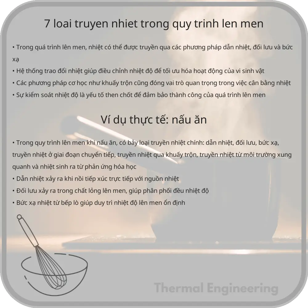 7 Loại Truyền Nhiệt Trong Quy Trình Lên Men