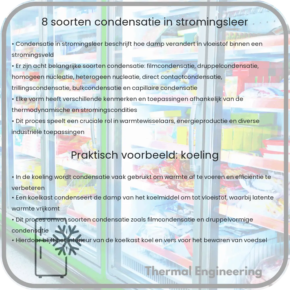 8 Soorten Condensatie in Stromingsleer