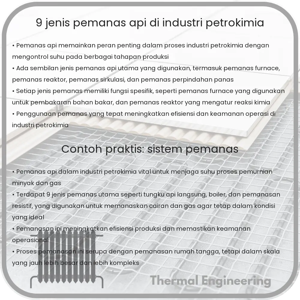 9 Jenis Pemanas Api di Industri Petrokimia
